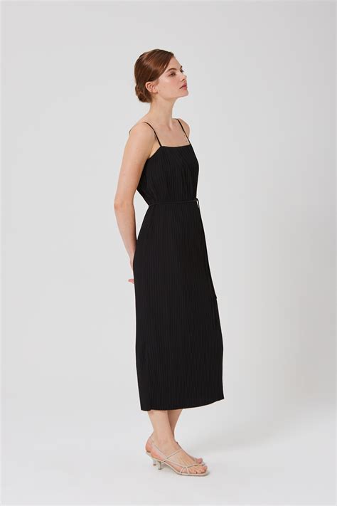 Pleated Column Dress Our Second Nature