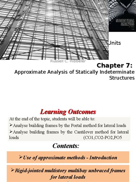 Structural Analysis 7 Edition In Si Units Approximate Analysis Of Statically Indeterminate