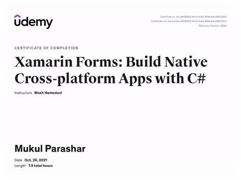 Mukul Parashar On Linkedin Xamarinforms Udemycourse