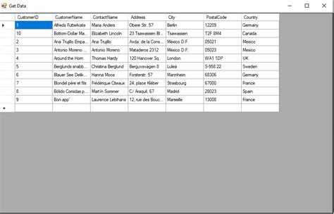 Sql Datagridview To C Windows Form Sql Server
