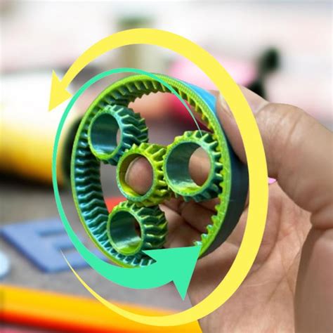 Gear Gyroscope 3d Printed Gear Sphere Cube Fidget Toy Gear Chain Gyro Activity Gear Gyroscope
