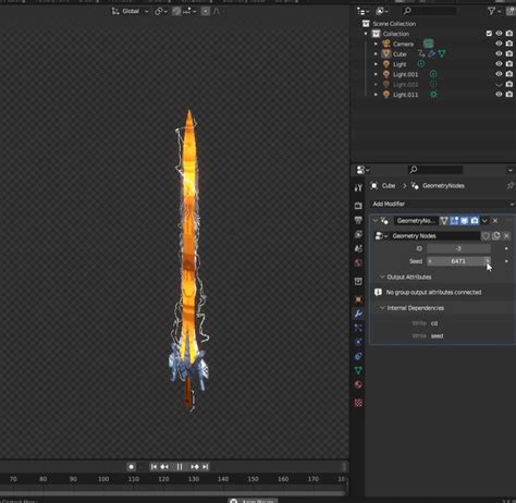 Procedural Sword Generator For Blender Superhive Formerly Blender