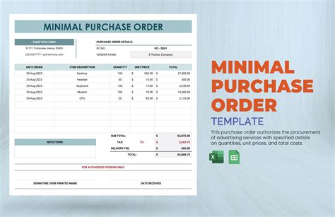 Free Editable Purchase Order Templates In PDF To Download