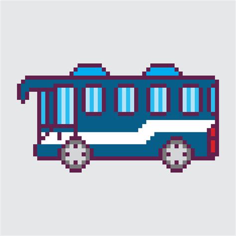 Pixel Bus Icon Pixel Art Vector Illustration 34953841 Vector Art At