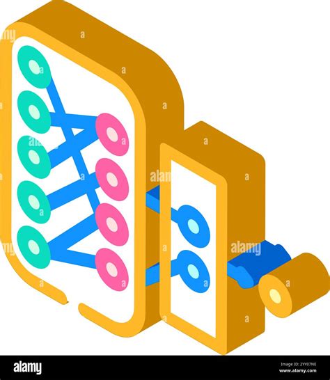 Network Nodes Big Data Isometric Icon Vector Illustration Stock Vector Image And Art Alamy