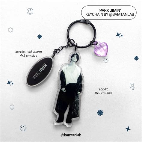 Jual [pre Order] Park Jimin Keychain Gantungan Kunci Akrilik Jimin Bts Shopee Indonesia