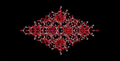 Tourmaline Molecular Structure Isolated On Black Stock Illustration Illustration Of Ruby