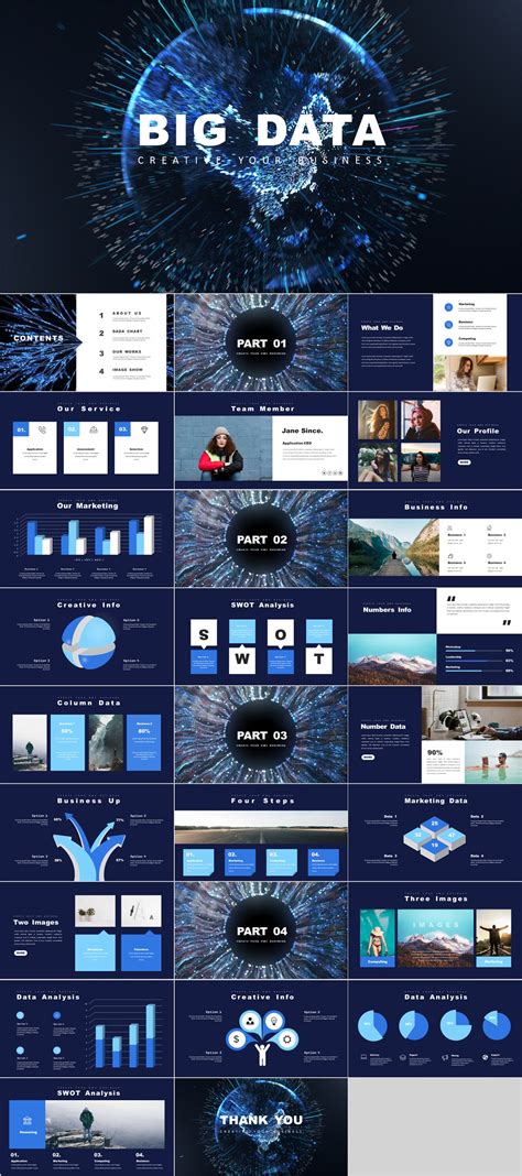 Big Data Report PowerPoint Template On Behance