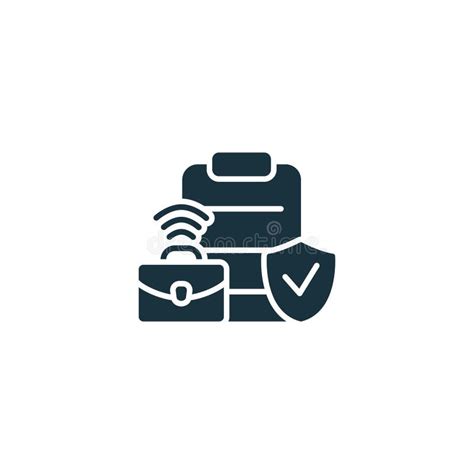 Remote Work Policies Icon Monochrome Simple Remote Work Icon For Templates Web Design And