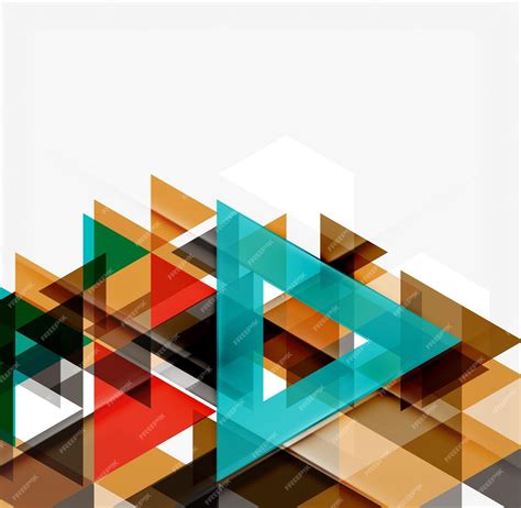 Premium Vector Abstract Geometric Background Modern Overlapping Triangles