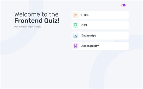 Frontend Mentor Frontend Quiz App Built Using Nextjs Tailwindcss And