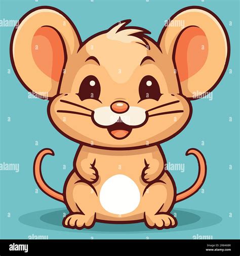 Cute Mascot Mouse Vector Illustration Stock Vector Image And Art Alamy