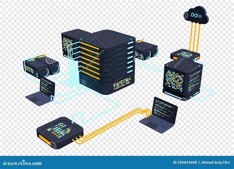 Computer Technology 3d Illustration Computation Of Big Data Center