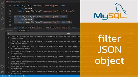 Mysql Filter Json Data Youtube