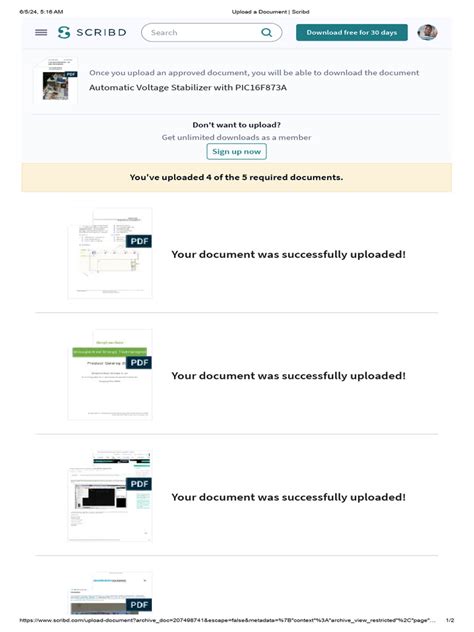 How To Upload Files Download Free Pdf Scribd Computing