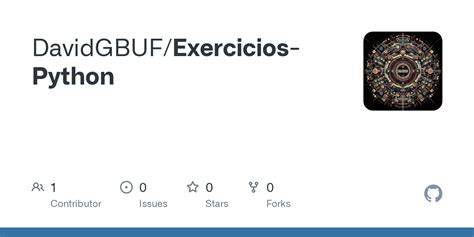 GitHub DavidGBUF Exercicios Python
