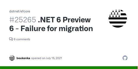 NET Preview Failure For Migration Issue Dotnet Efcore GitHub