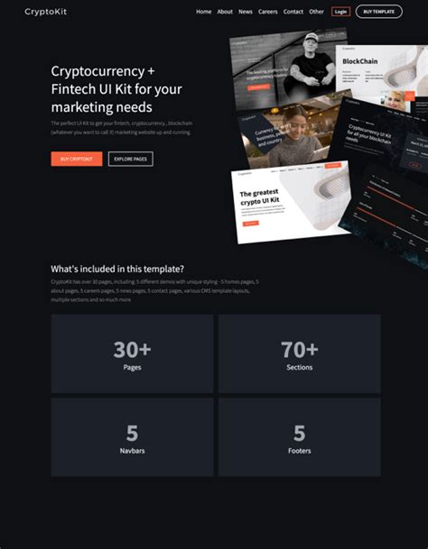 Cryptokit Finance Html5 Responsive Website Template