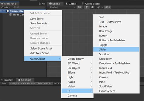 Slider Unity