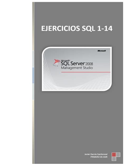Ejercicios Sql 1 14 Pdf Sql Ciencias De La Información