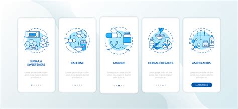 Energetics Components Onboarding Mobile App Page Screen With Concepts Stock Illustration