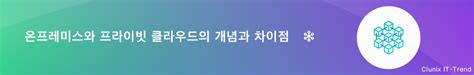 온프레미스와 프라이빗 클라우드의 개념과 차이점