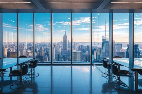 Современное офисное помещение с большим количеством комнат и большими окнами предлагающие