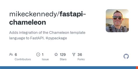 GitHub Mikeckennedy Fastapi Chameleon Adds Integration Of The