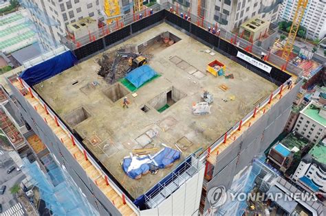 붕괴 사고난 광주 화정아이파크 철거 연합뉴스