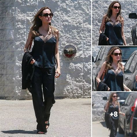 Angelina Jolie S Unintentional Wardrobe Malfunction During Beauty Salon Visit