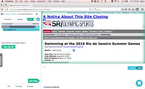 Web Scraping Using Parsehub Website Of Seanmclark