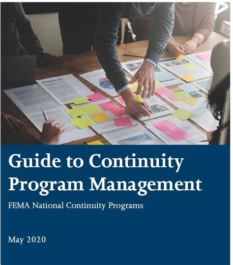 Fema Released The “guide To Continuity Program Management” To Provide Guidance And Templates To