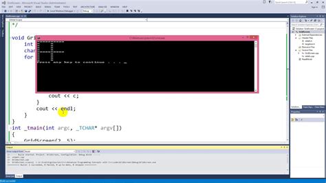 print out a grid to console by c c youtube