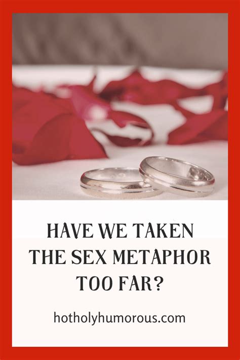 Have We Taken The Sex Metaphor Too Far Hot Holy And Humorous