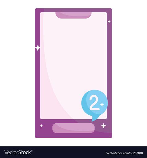 Mobile App Notification Royalty Free Vector Image