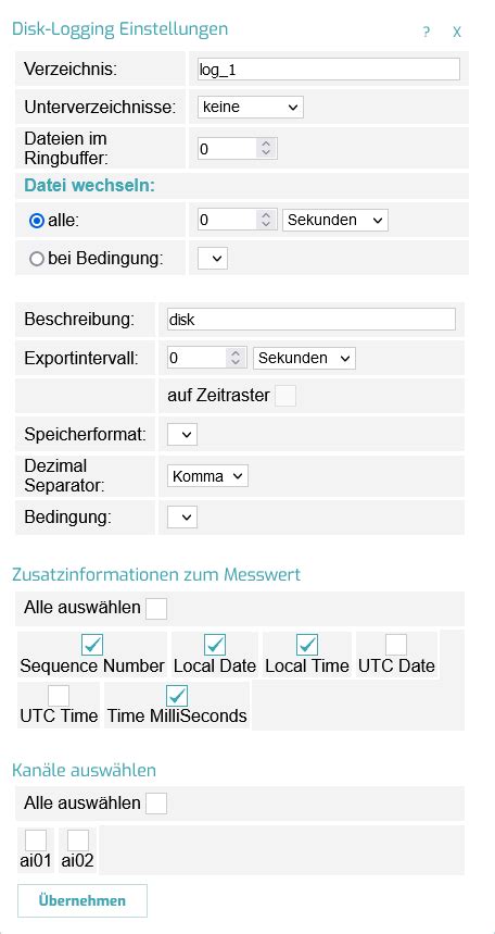 5281 Disk Logging