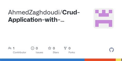 Github Ahmedzaghdoudi Crud Application With Angular And Spring Boot