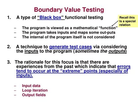 PPT Boundary Value Testing PowerPoint Presentation Free Download ID