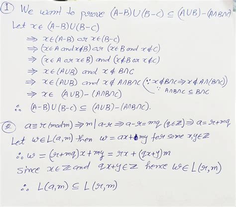 Solved Let A B And C Be Sets Prove That A B B C A Course Hero