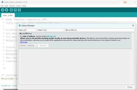 如何通过arduino Ide在行空板k10 Esp32 S3 上使用tensorflow Li Df创客社区