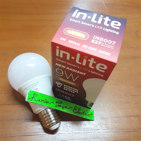 Jual Lampu Led Bulb W Cool White In Lite E K V Shopee Indonesia