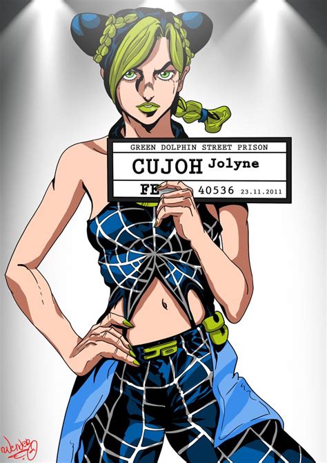 Artstation Jolyne Kujo Anime Style Wender Silva Jojo Bizarre