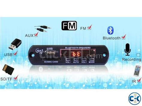 Bluetooth 5V 12V MP3 Audio Module TF USB ClickBD