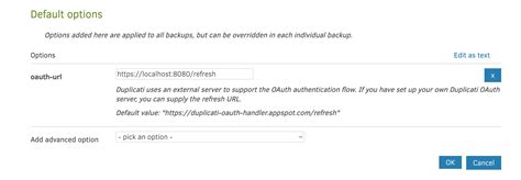 Running A Self Hosted Oauth Server Duplicati