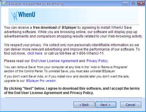 whenu save and bsplayer softpedia