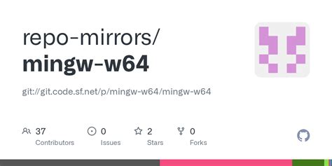 Github Repo Mirrors Mingw W Git Git Code Sf Net P Mingw W Mingw W