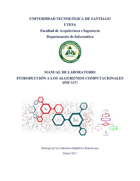 Lib Alg Comp Libro De Introduccion A Los Algoritmos Computacionales Universidad TecnolÓgica