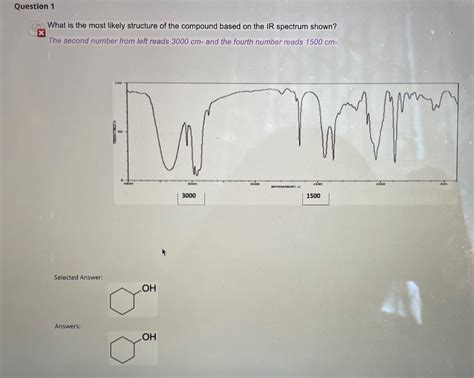 [solved] Question 1 What Is The Most Likely Structure Of The Compound Course Hero