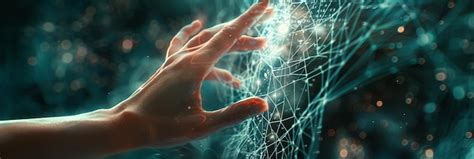 Big Data Concept Digital Neural Network Premium Ai Generated Image