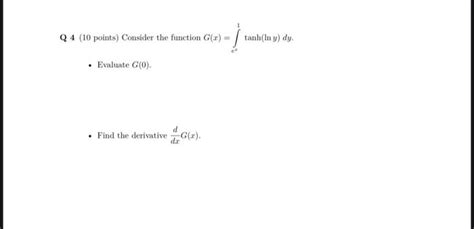Solved Q 4 10 Points Consider The Function
